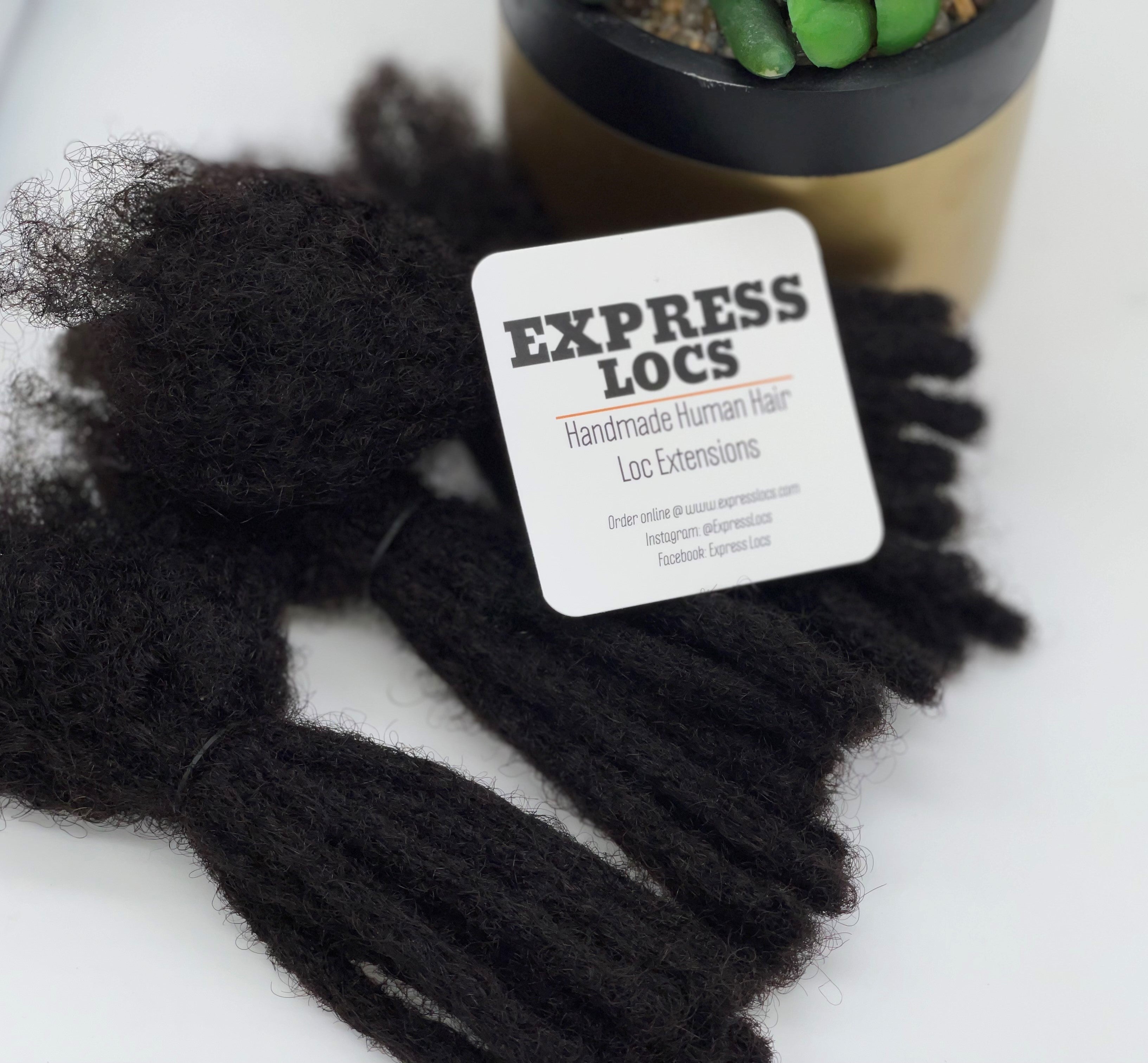 X-Small Width Loc Extensions (Natural Black Color) – Express Locs